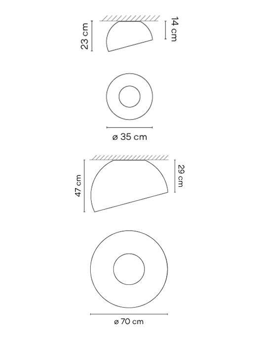 Lubinis šviestuvas Vibia Duo 4876, 4880 - Decolight