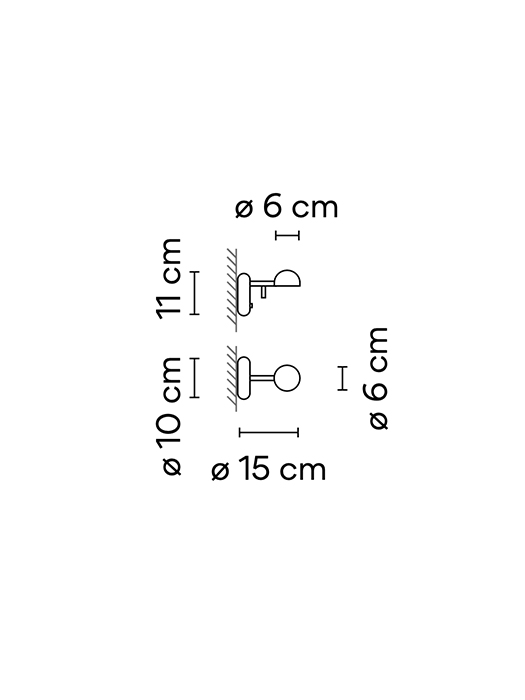 Sieninis šviestuvas Vibia Pin 1675 - Decolight